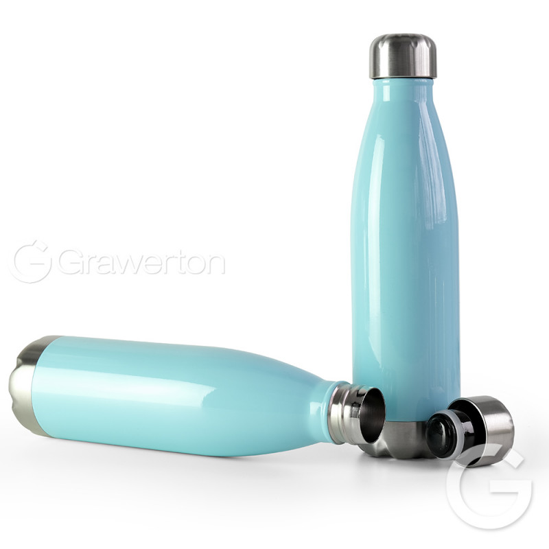 Thermic bottle for sublimation blue 500 ml| GRAWERTON