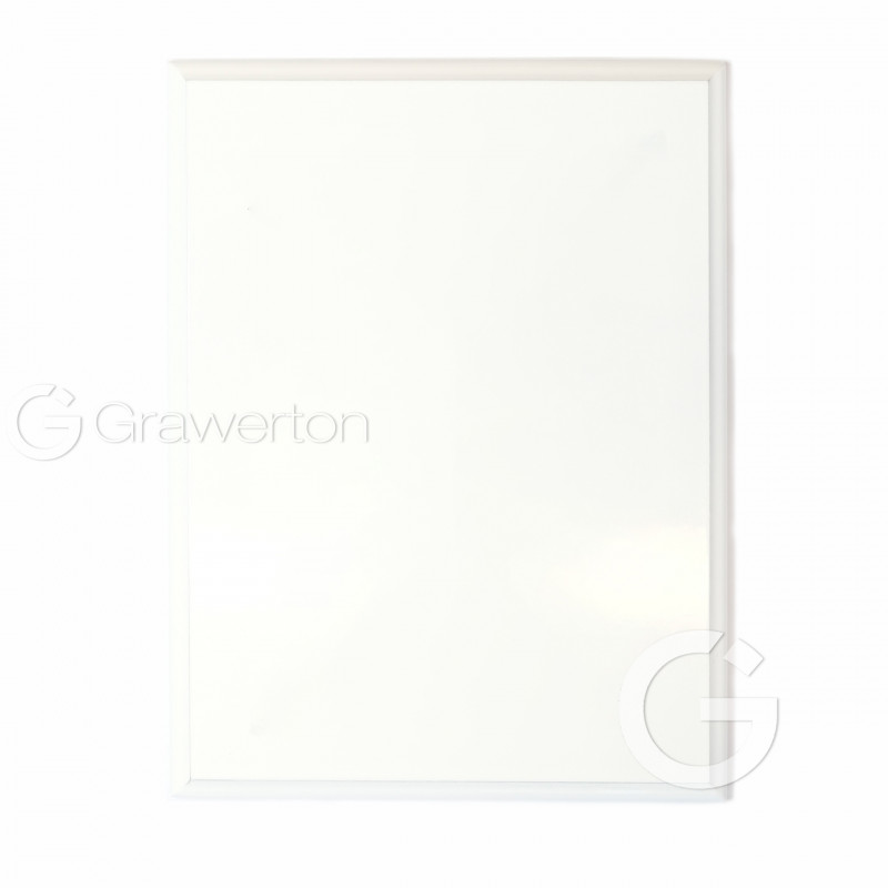 MDF Wooden Plaque, White Glossy BIANCO 9x12| GRAWERTON