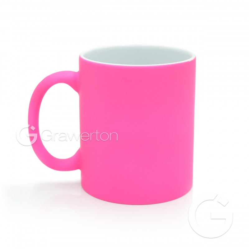 Sublimation mug neon pink FLUO | GRAWERTON