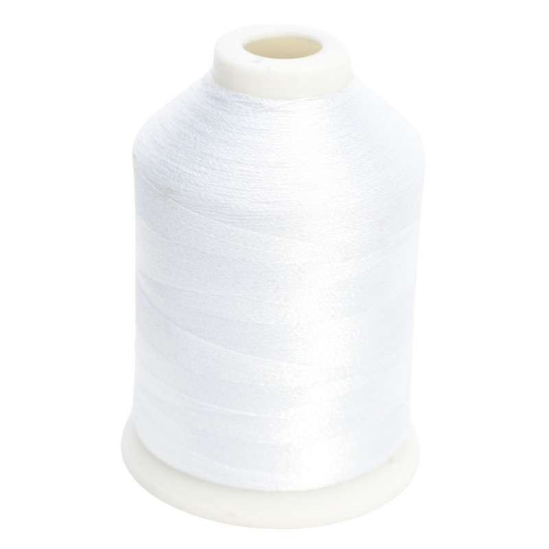 Embroidery machine thread white SIM 40 (1000m)